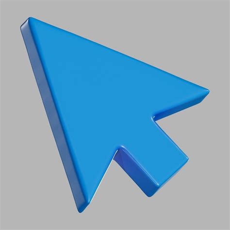 Premium PSD D Cursor Mouse Arrow