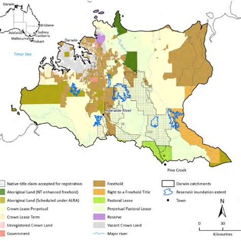 Flood Inundation And Major Rivers And Towns Of The Fitzroy Catchment Download Scientific