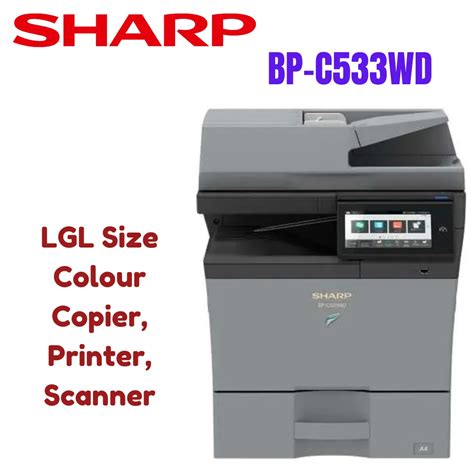 Sharp Bp C533wd Digital Multifunction Copier Printer Scanner