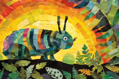 Premium Ai Image A Close Up Of A Colorful Picture Of A Cater On A Field Generative Ai