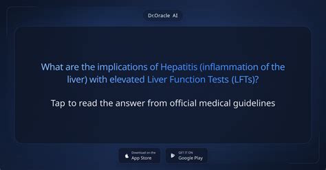 What Are The Implications Of Hepatitis Inflammation Of The Liver With Elevated Liver Function