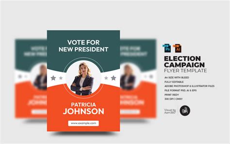 Election Campaign Flyer Template 370321 Templatemonster