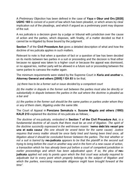 Res Judicata In Civil Pdf Lawsuit Res Judicata