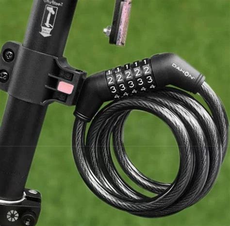 New Dahon 5 Pin Number Bicycle Lock 12m Sports Equipment