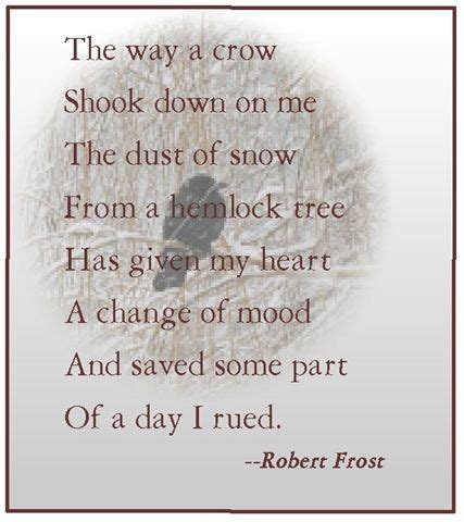 Robert Frosts Poem The Day I Saw A Crow On A Tree