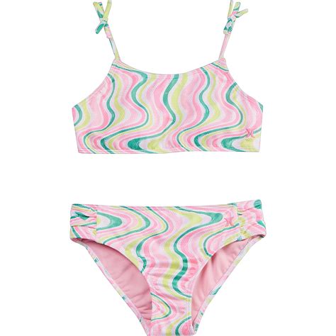 Hurley Girls Honey Comb Bandeau Bikini Academy