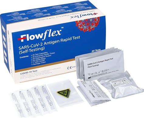 Flowflex One Step Lateral Flow Test Kit 25 Tests Uk Health And Personal Care