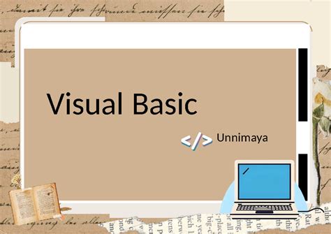 Vb 101 Intro To Visual Basic Programming Concepts And Tools Studocu