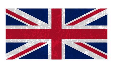 United Kingdom Grunge Flag Official Colors And Proportion Vector