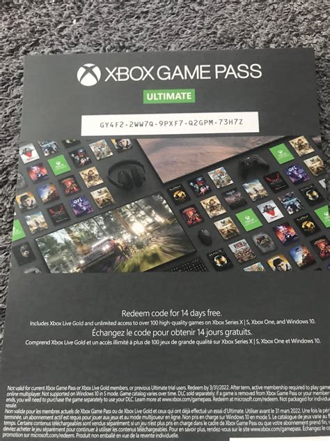 Free Xbox Game Pass Code Rxbox