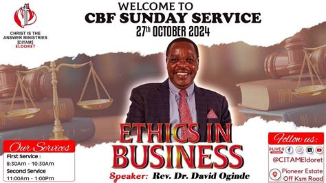 Citam Eldoret Service Ethics In Business Youtube