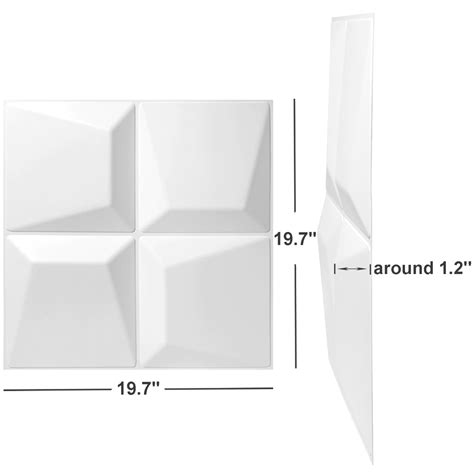 Pvc Acoustic Sound Diffuser Panels 197 X 197 X 12 Inches Pack Of