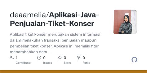 GitHub Deaamelia Aplikasi Java Penjualan Tiket Konser Aplikasi Tiket Konser Merupakan Sistem