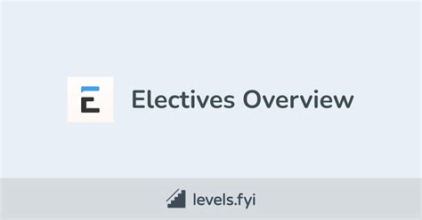 Electives Careers Levelsfyi