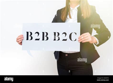 Conceptual Caption B2b B2c Business Overview Two Types For Sending