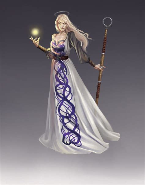 Artstation Aasimar Sorceress Character Design Aasimar Character