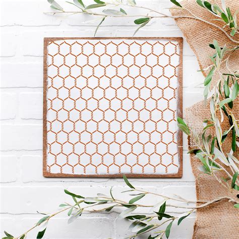 Reusable Chicken Wire Pattern 1pc Essential Stencil