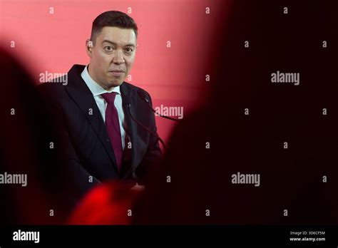 Bucharest Romania 19th Nov 2025 Andrei Trocan Deputy Mayor Of