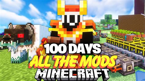 I Survived 100 Days With All The Mods In Minecraft [full Movie