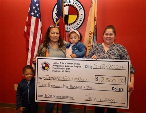 Congratulations To Demetria And Eric Locklear On Receiving 12500 In