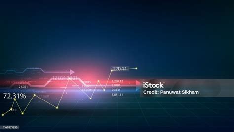 통계의 성장 가상 홀로그램을 보여주는 그래프 벡터 일러스트 레이 션 Eps10 디지털 화면에 대한 스톡 벡터 아트 및 기타 이미지 디지털 화면 성장 개념 테크놀로지