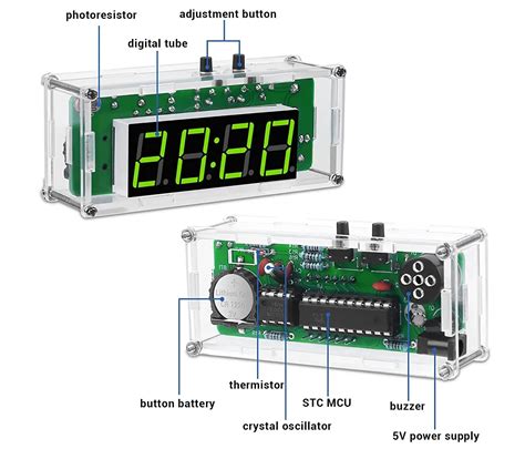 Comprar Módulo Kit DIY Para Montar Relógio Digital Despertador Case Loja Toni Eletrônica