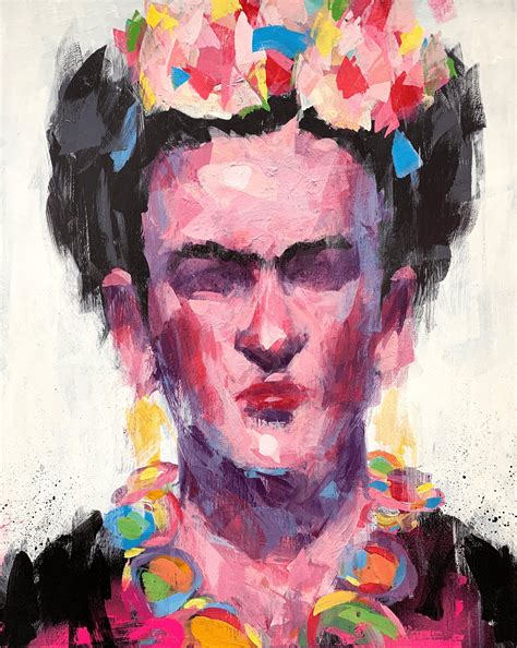 Steve Javiel Fierce No02 Impressionist Frida Kahlo Portrait