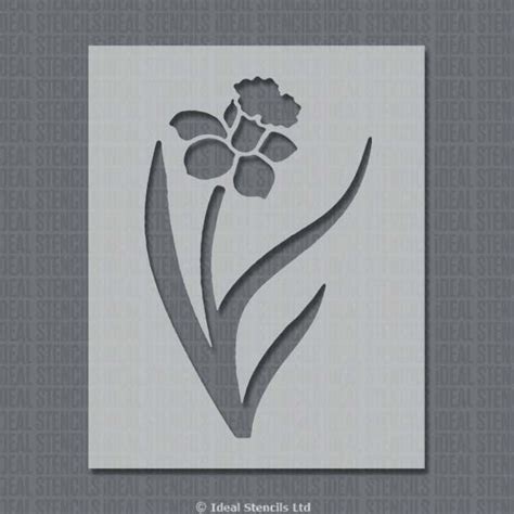 Daffodil Stencil Ideal Stencils Idealstencils