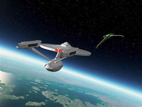 Enterprise Vs Bird Of Prey Star Trek Art Star Trek Episodes Star Trek