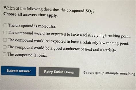 Solved Which of the following describes the compound BaCl2? | Chegg.com