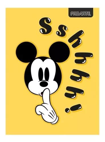 Cuaderno Proarte Colección Mickey Mouse Flocked Cuotas Sin Interés
