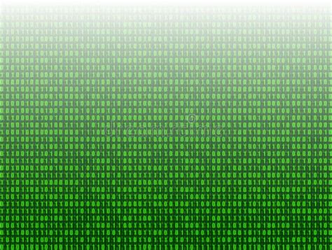 Vector Abstract Technology Background 3d Effect Green Binary Code