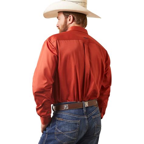 Ariat Mens Tiger Orange Shirt Western Style And Quality