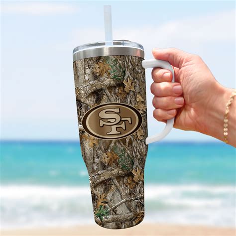 San Francisco 49ers Nfl Hunting Realtree Custom Stanley Cup 40 Oz 30 Oz