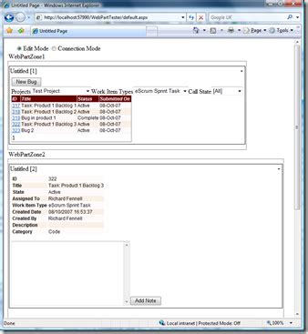 TFS WebPart For Viewing Workitems In SharePoint Black Marble