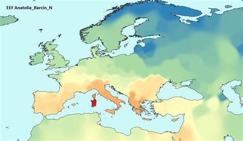 Genetic Distance Of Modern Populations To The Maps On The Web