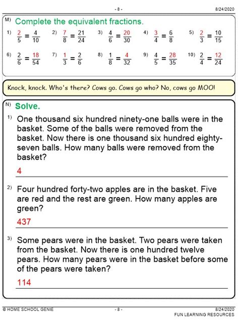 Grade 4 Term 3 Mathematics Practice • Teacha