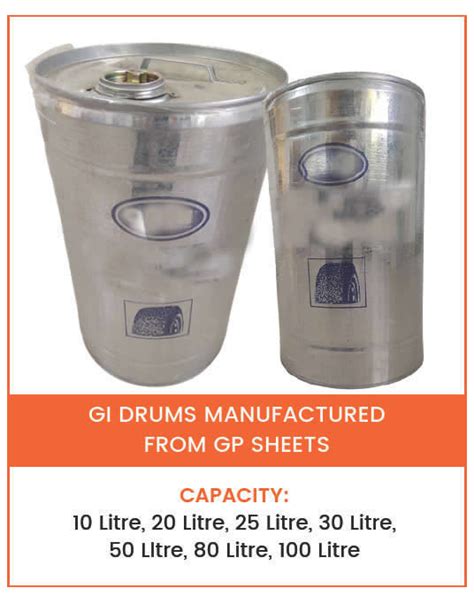 Small Drums 10 To 100 Liters Natraj Drum Industries Pvt Ltd