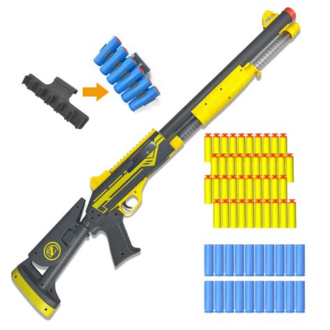 Agm Mastech Shell Ejection Toy Rifle Lever Action Shotgun Toy Soft Bullet Foam Dart Blaster 20
