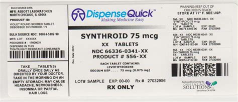 Synthroid®levothyroxine Sodium Tablets Usp