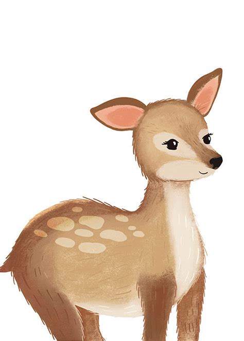 תמונה לחדר ילדים במבי מצויר Mikoo