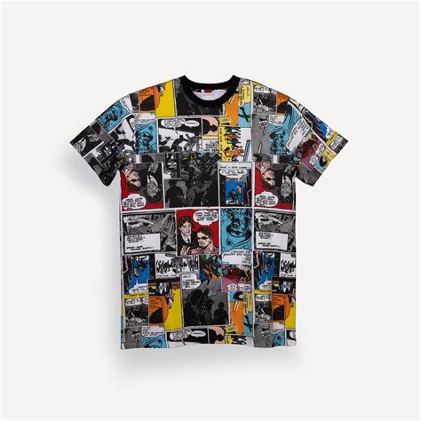 Crewneck Tee Allover Print Multi Comic Ravelheart