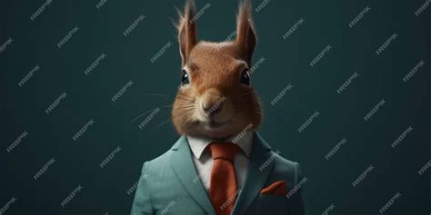 Un Conejo Con Traje Y Corbata Foto Premium