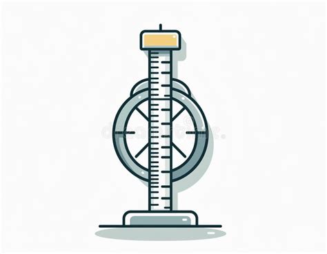 Vector Illustration Of A Scientific Measurement Device Stock
