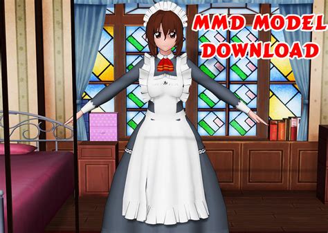 Mmd Model Dl Maria Hayate The Combat Butler By Mmdcole On Deviantart