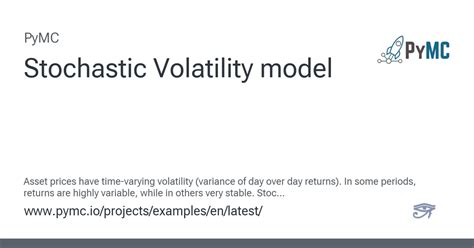 Stochastic Volatility Model — Pymc Example Gallery