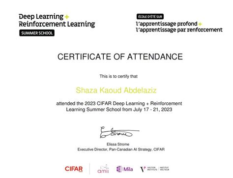 shaza i kaoud abdelaziz on linkedin i finally received my attendance