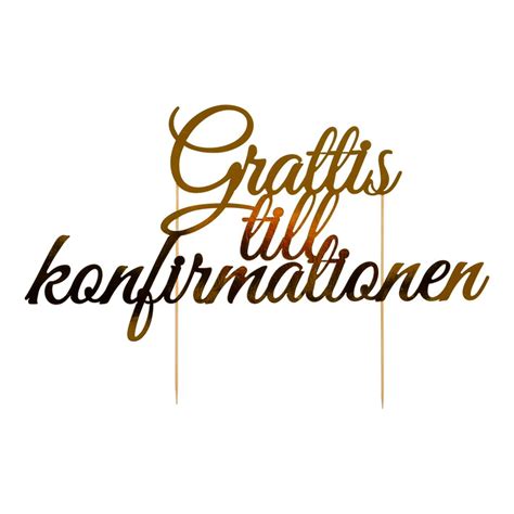Kakedekorasjon Grattis Til Konfirmationen Partyking