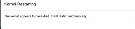 Mxnet运行时出现“the Kernel Appears To Have Died It Will Restart