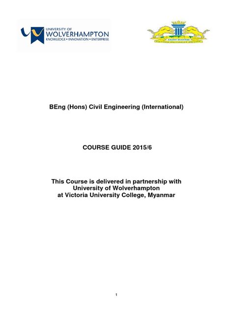 Civil Engineering Guid Beng Hons Pdf Academic Dishonesty Turnitin